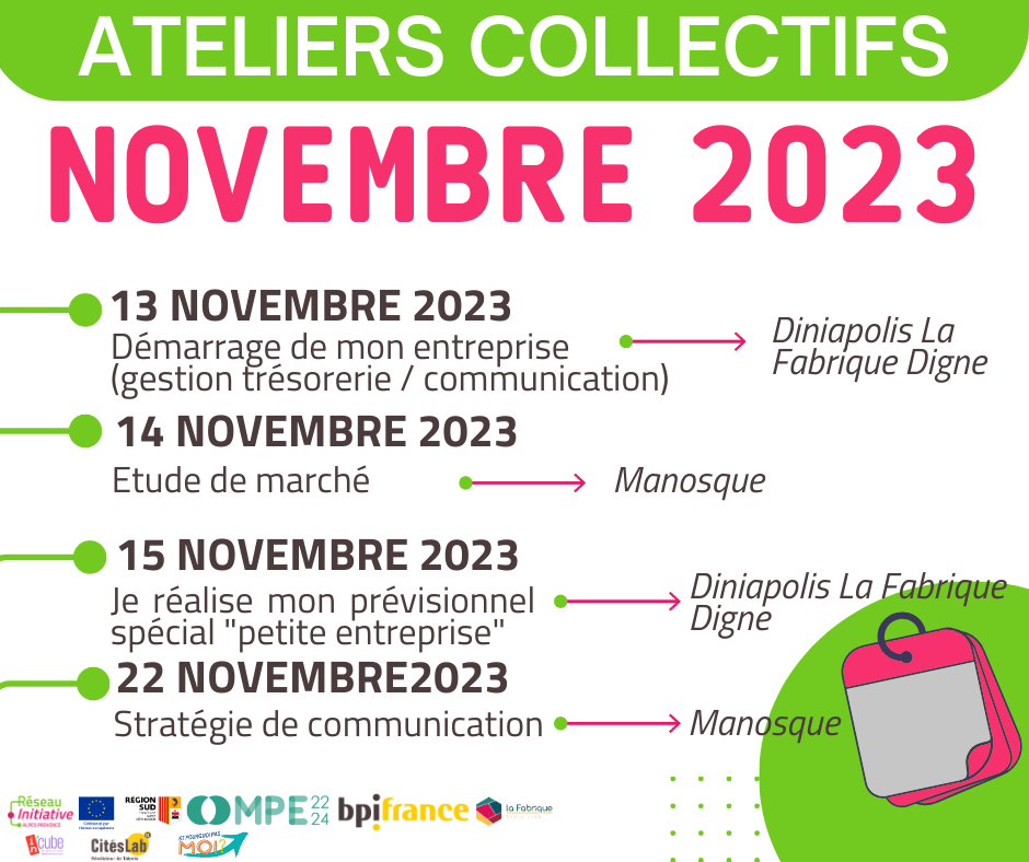 Ateliers collectifs NOVEMBRE 2023 - Catalogue et inscription - Revues de presse - Initiative ...
